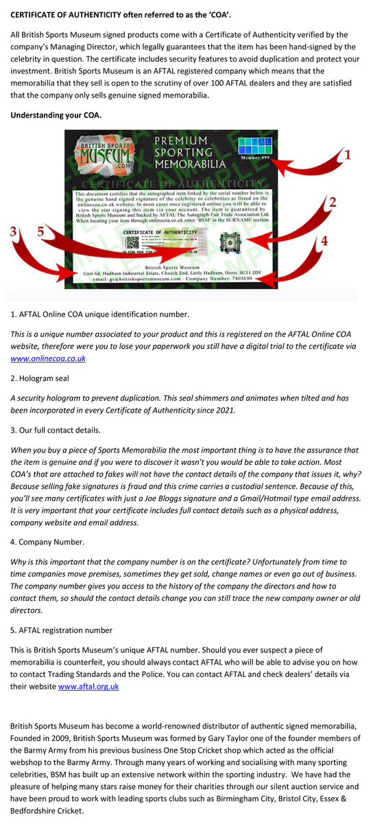 Alfie Conn Rangers Legend Hand Signed 16x12" Montage AFTAL COA ...